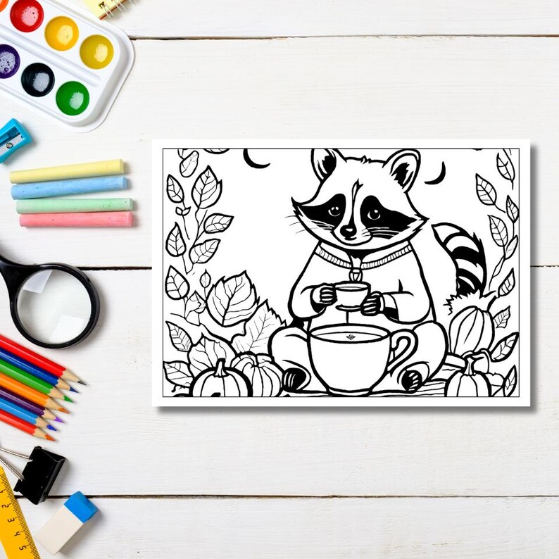 Comfy Cozy Fall Coloring Pages Stress Relief & Cozy Corner Coloring ...