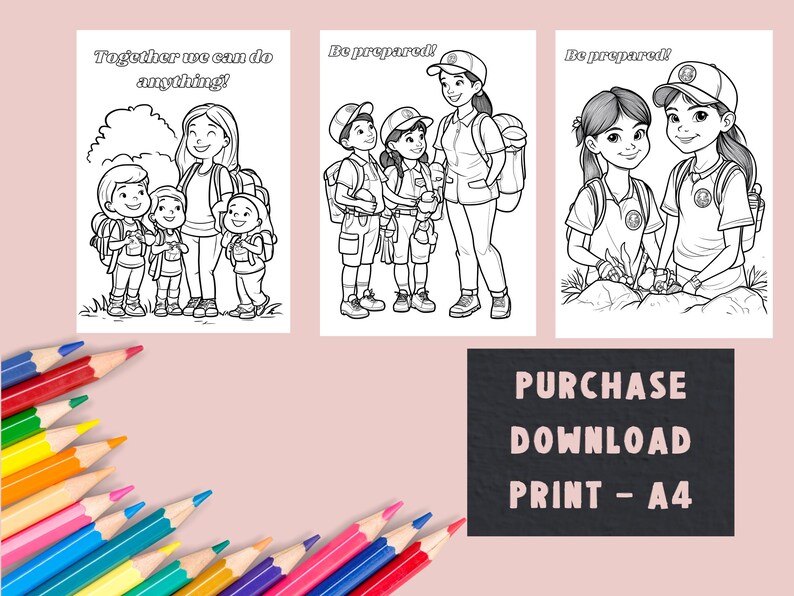 Girl Scout Coloring Page Girlscout Coloring Promise and Law Girl Scout ...