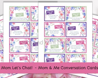 Mother-daughter Table Talk Game,conversation Cards,mother's Day Gift ...
