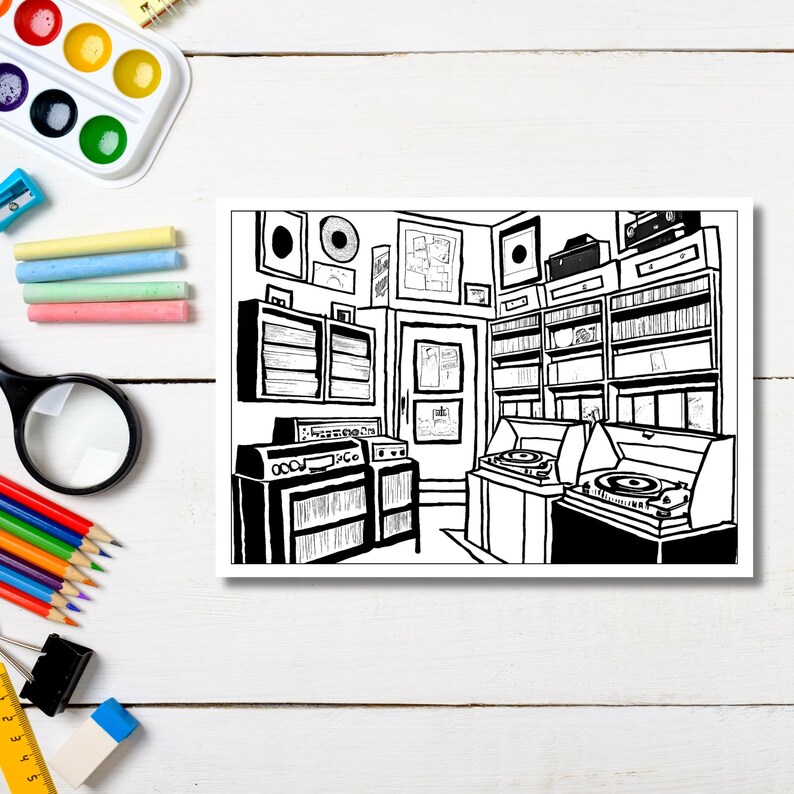 Comfy Cozy Corner Coloring Pages Stress Relief Hygge Coloring Bold and ...