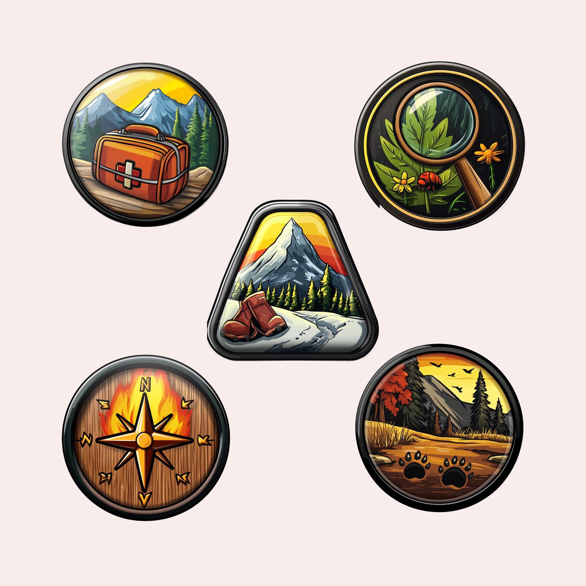 Camping Clipart | Badges Clipart | Scout Badges | Wilderness Explorer ...