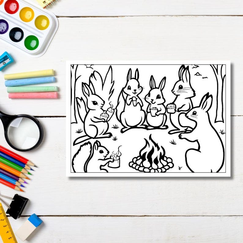 Comfy Cozy Fall Coloring Pages Stress Relief & Cozy Corner Coloring ...