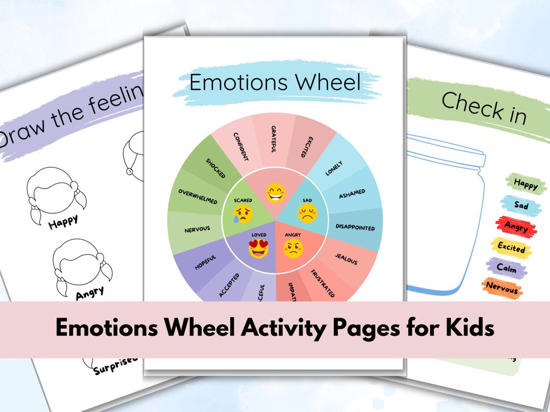 Emotions Wheel for Kids | Color Wheel Emotions | Feelings Wheel | Mood ...