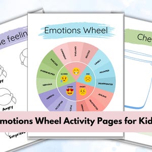 Emotions Wheel for Kids | Color Wheel Emotions | Feelings Wheel | Mood ...