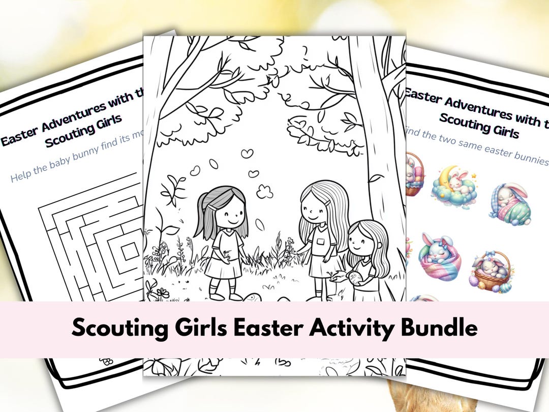 Easter Printable for Troops | Girls | Fun Easter Activity Bundle ...