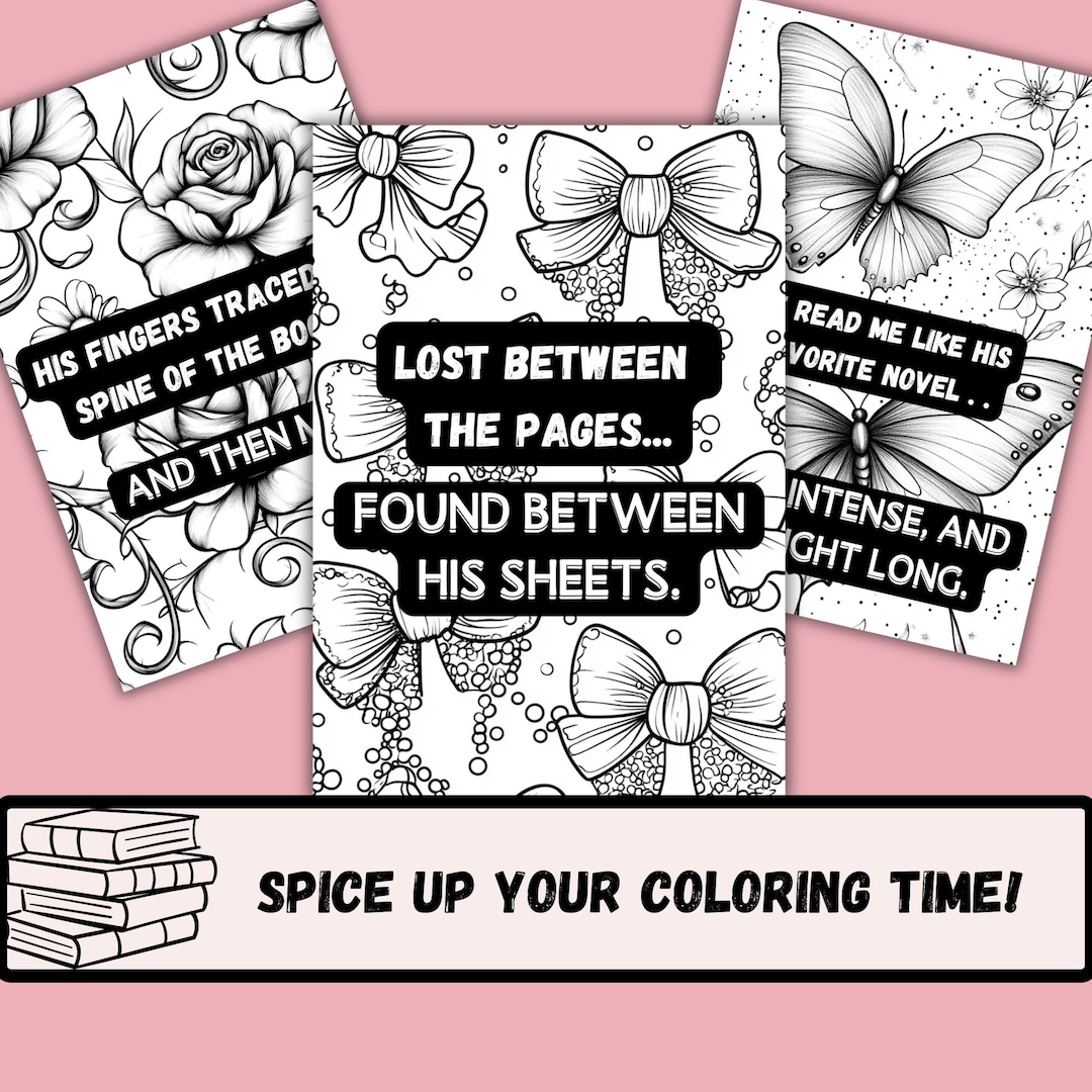 Smut Coloring Pages Spicy Coloring Book Steamy Adult Coloring Naughty ...
