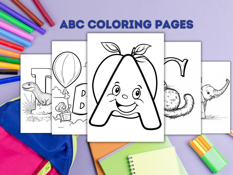 ABC Coloring Book ABC Coloring Pages Alphabet Worksheets Toddler ...