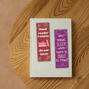 Smut Bookmarks | Printable Bookmarks | Digital Bookmarks | Smut Reader ...