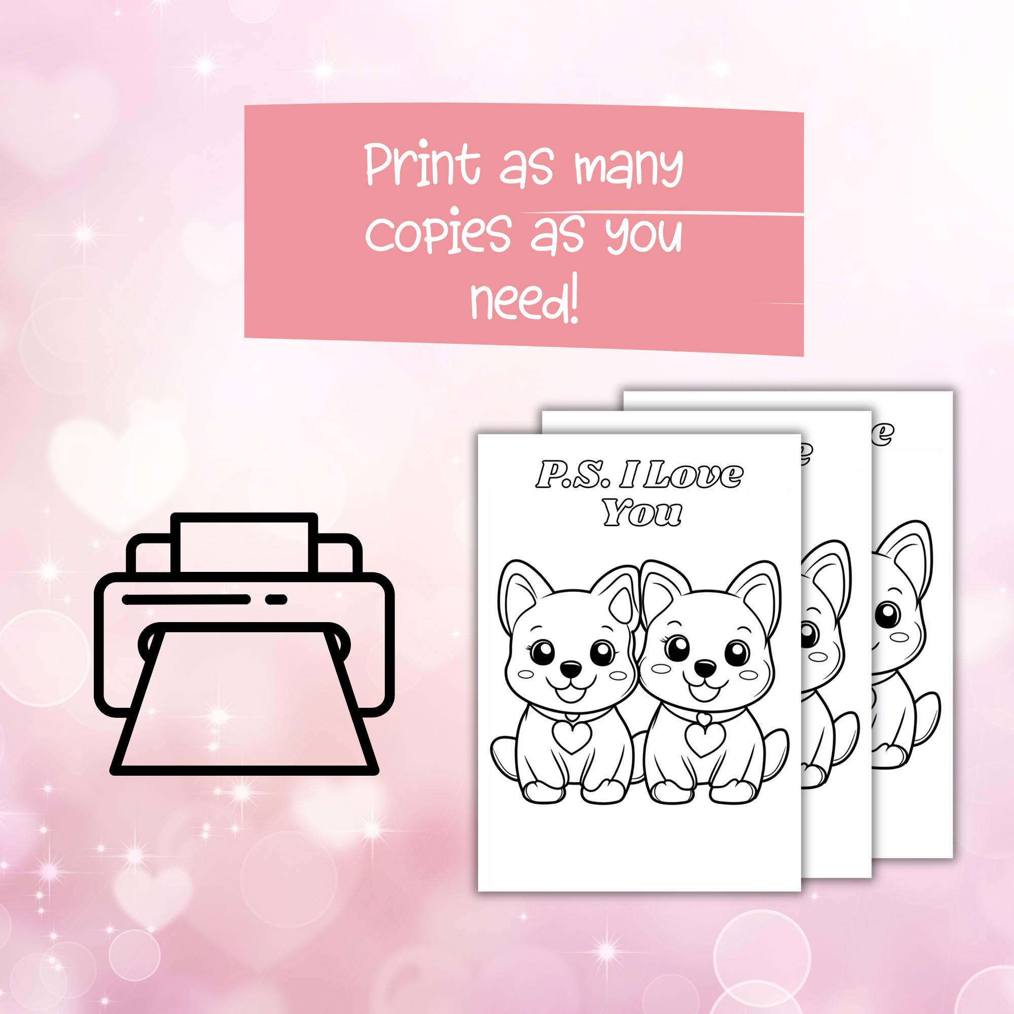 Valentine Coloring Pages for Kids Valentine Activity Adult Coloring ...