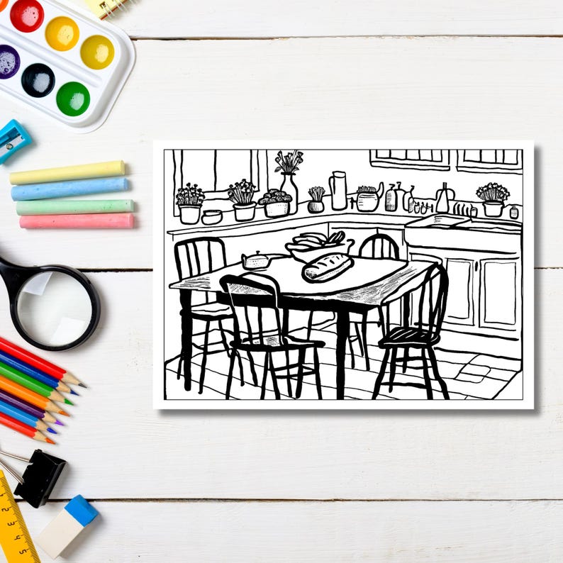 Comfy Cozy Corner Coloring Pages Stress Relief Hygge Coloring Bold and ...