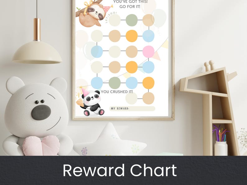 Reward Chart Printable Kids Chart Incentive Chart Instant Download ...