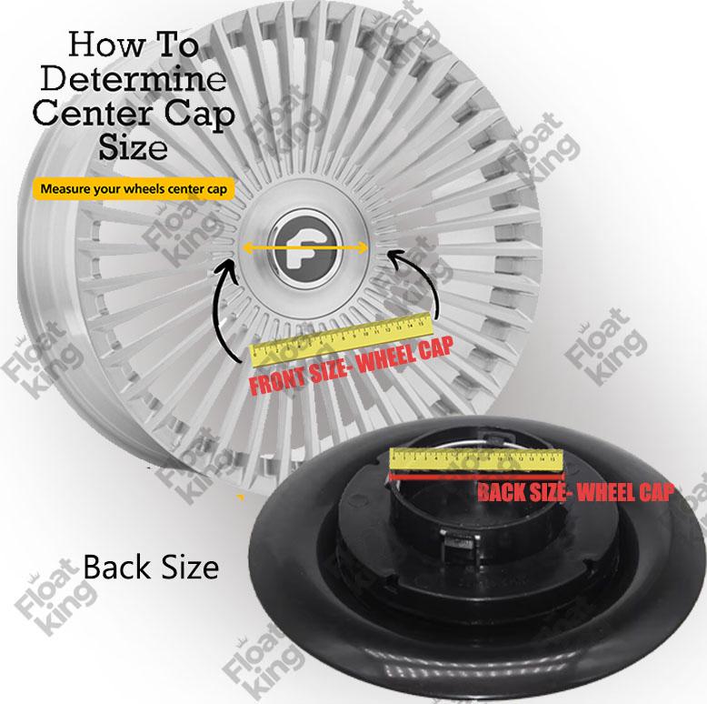 Chevy Floating Center Cap 4-piece Set – Customizable Sizes & Colors ...