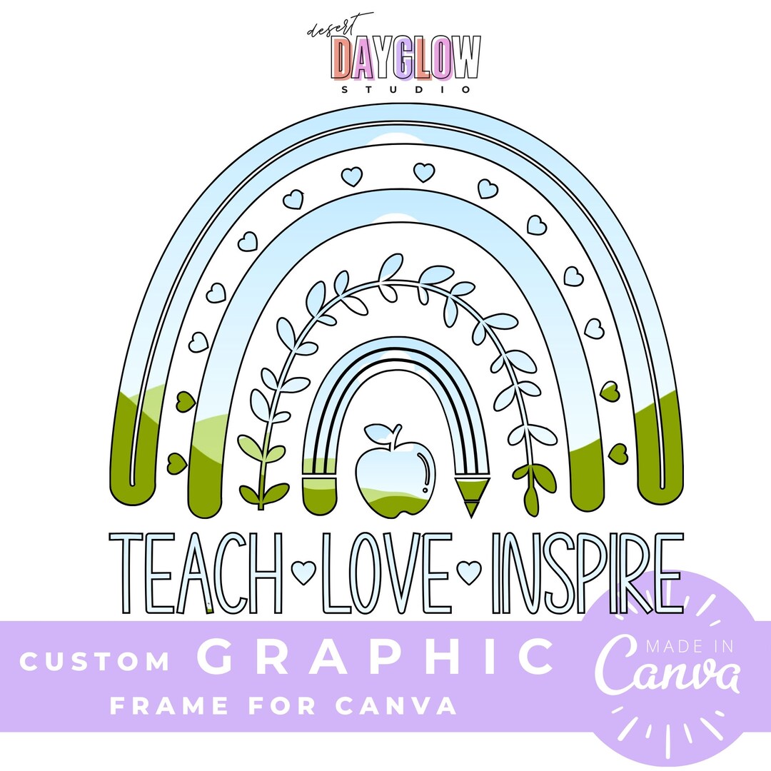 Inspirational Quote for Teacher, Teacher Gift, Editable Canva Graphic ...