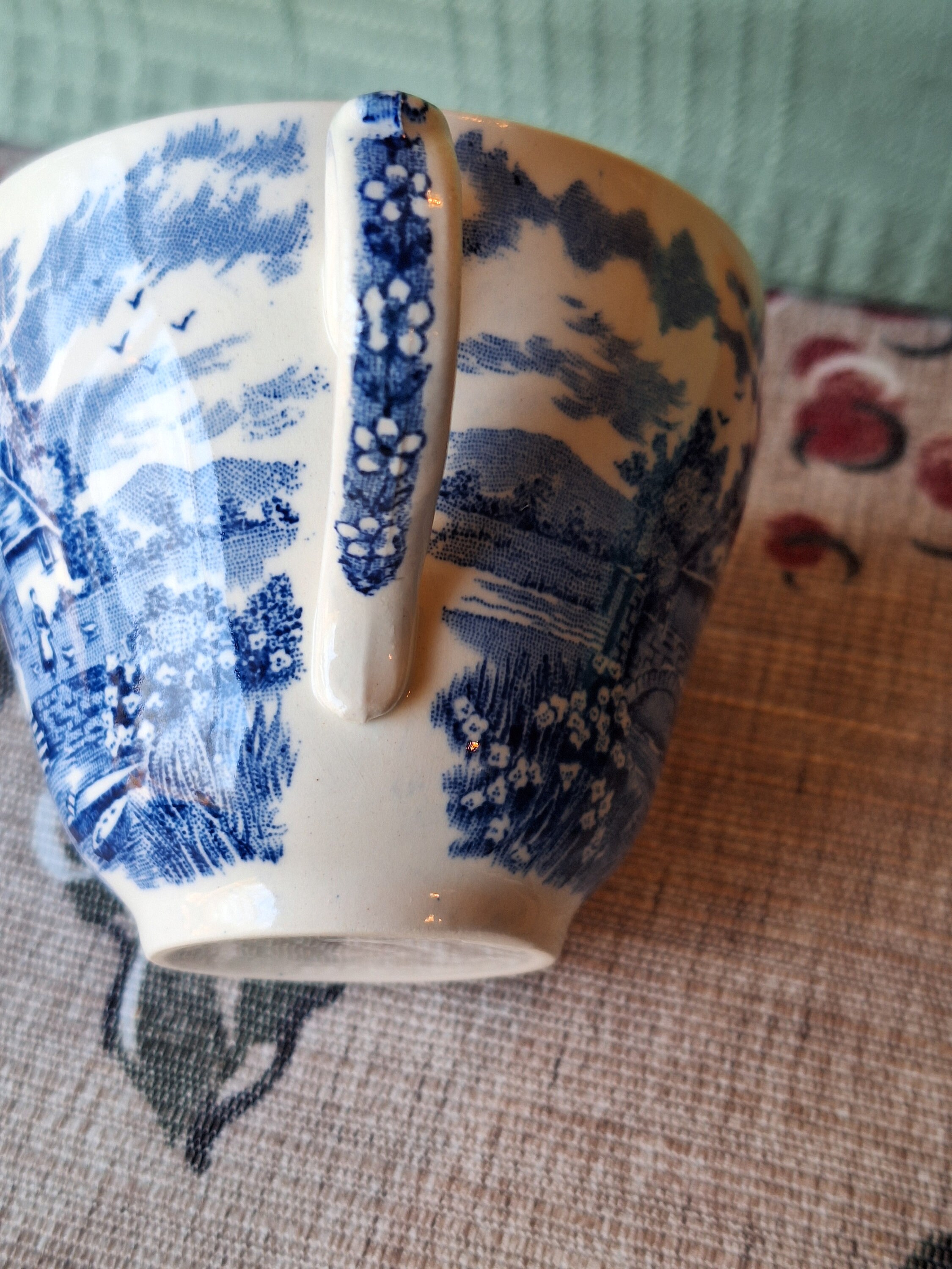 Vintage english Village Blue Pattern, by Salem China Co. Made in ...