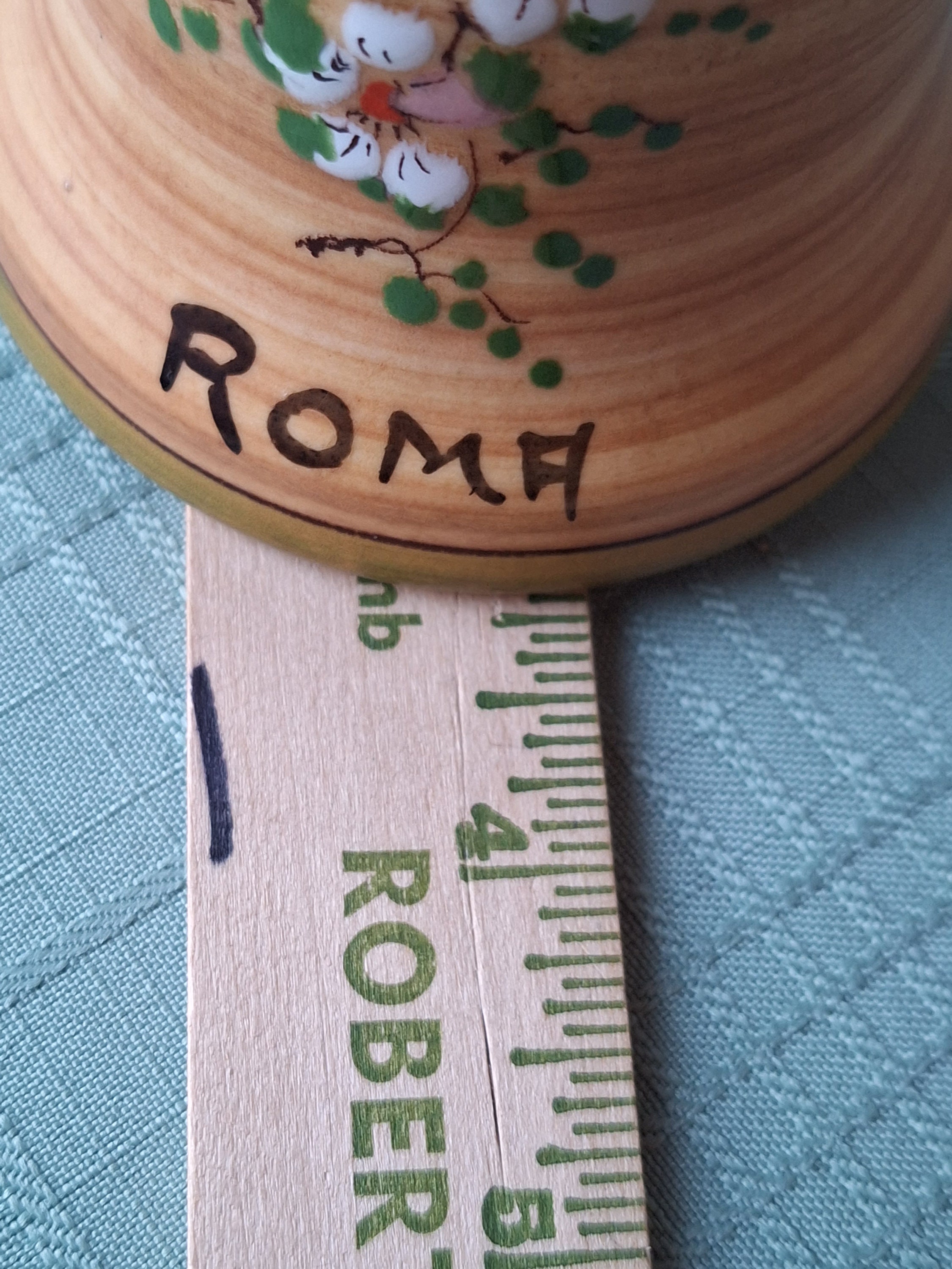 Vintage Italian Pottery Roma Bell by Fima Deruta Ceramic - Etsy