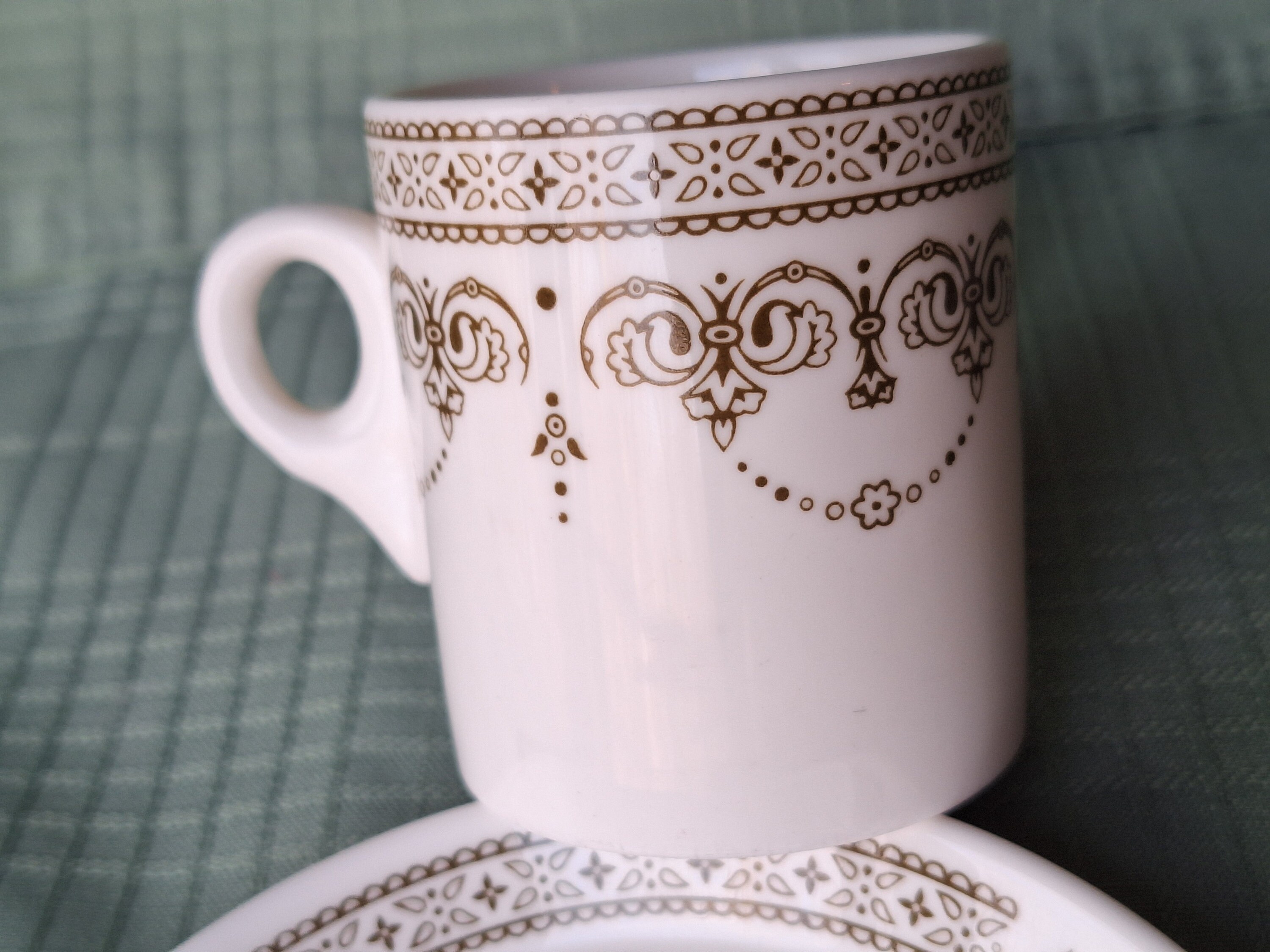 Vintage Metallised Royal Tuscan Wedgwood Cup N Saucer Set Bone China No ...