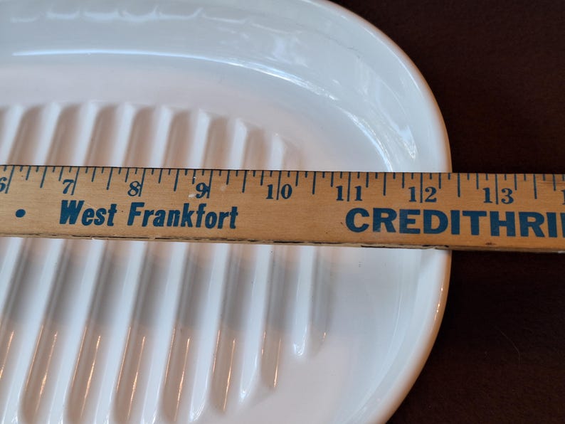 Vtg White Oblong Ceramic Stoneware Corning Ware Roaster for Oven and ...