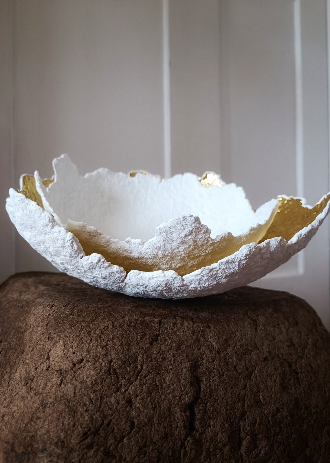 Paper Mache Bowl Modern Paper Mache Bowl Inspired Flowers Sustainable ...
