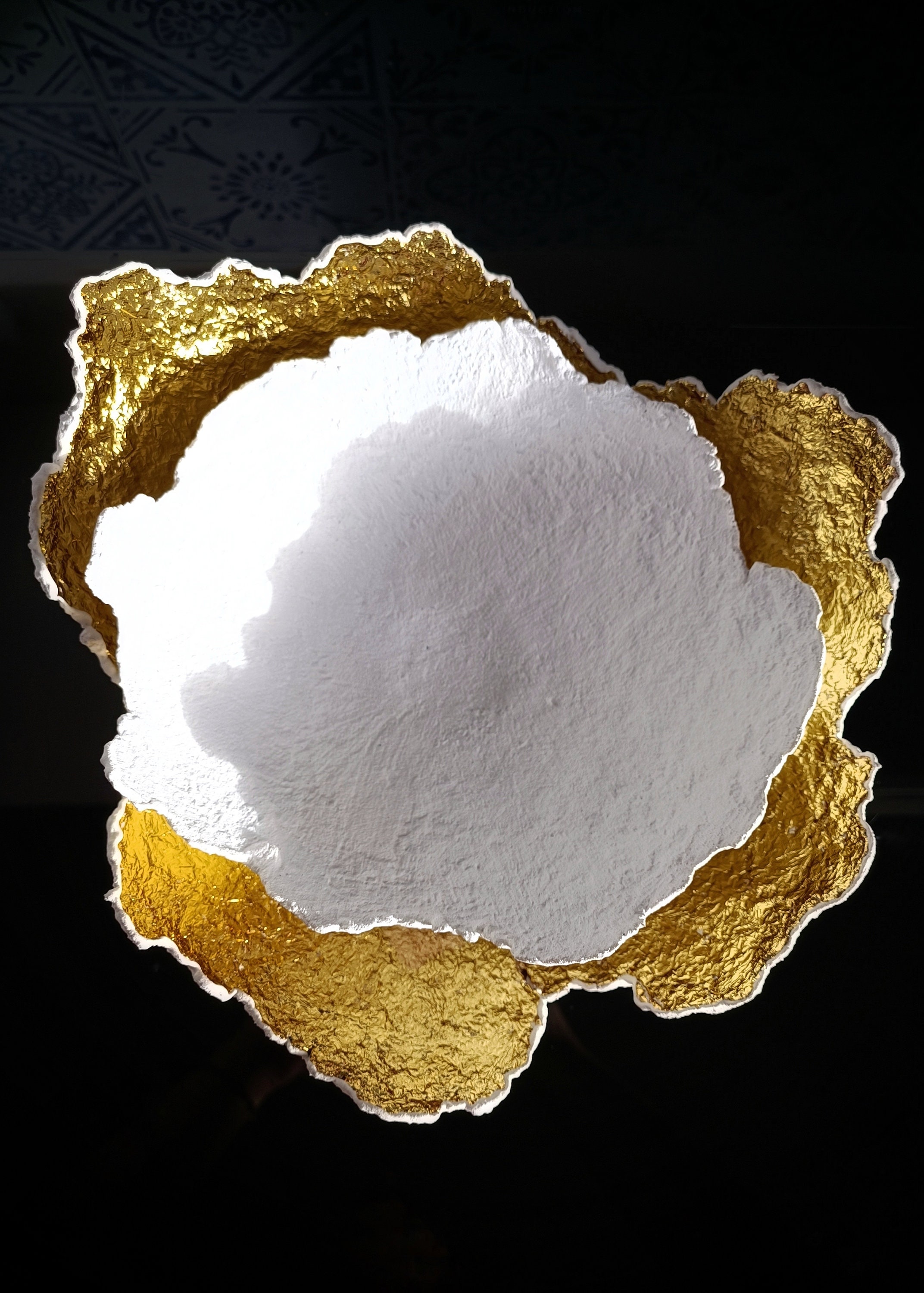 Paper Mache Bowl Modern Paper Mache Bowl Inspired Flowers Sustainable ...