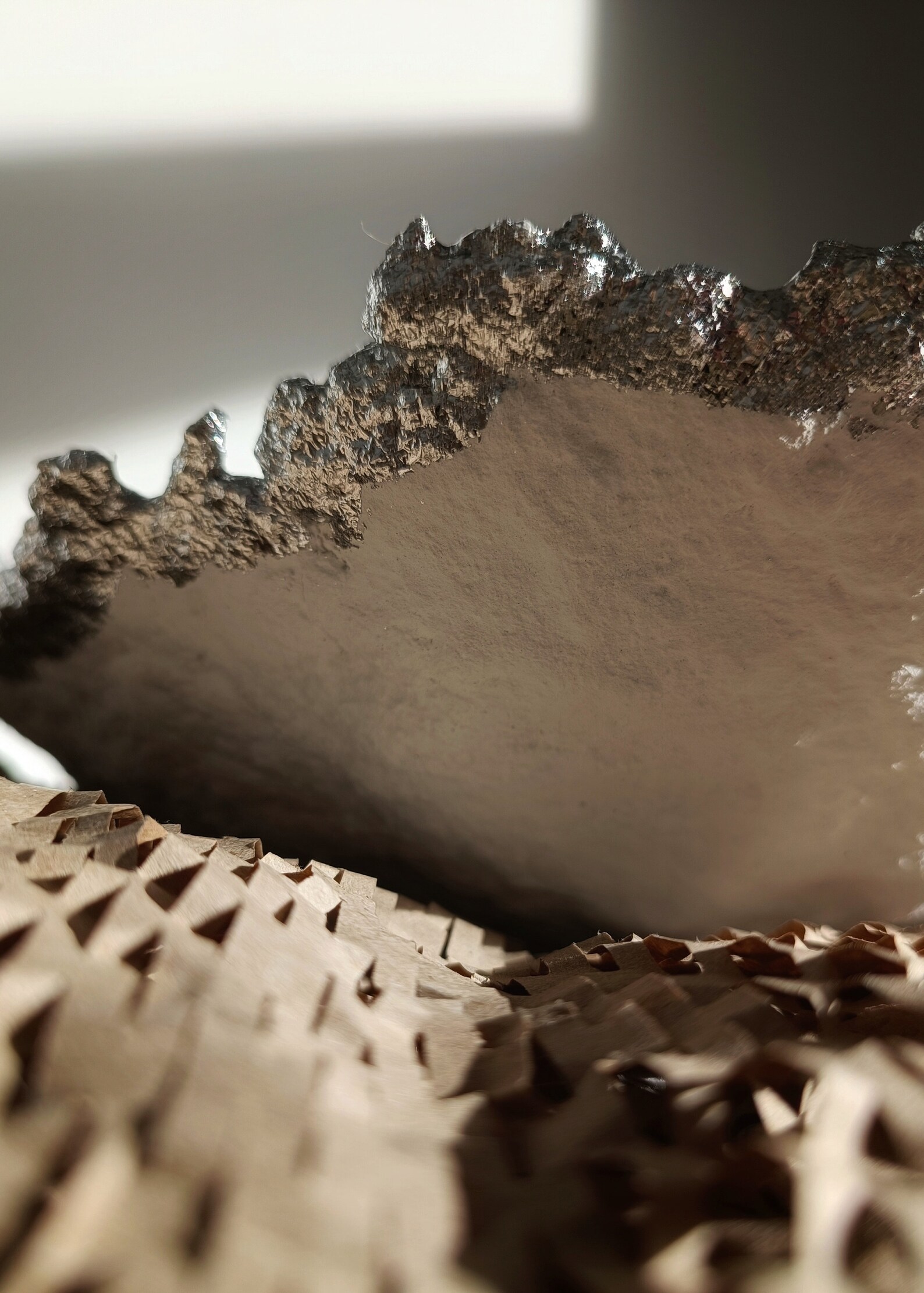 Paper Mache Bowl Modern Paper Mache Bowl White Papier Mache Bowl ...