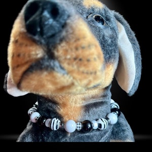 Whacky Pattern Bead Dog Collar Available in Colors, Stripes, Animal ...