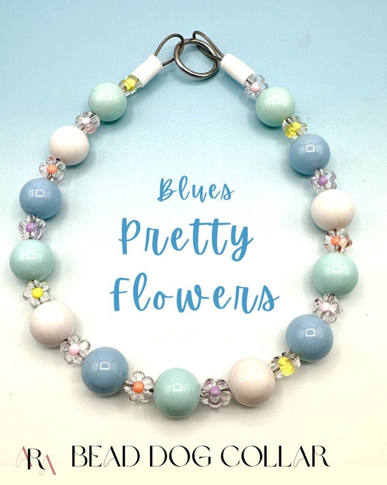 Adorn Your Pup With This Cute Handmade Bead Dog Collar Blooming With ...