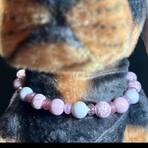 Whacky Pattern Bead Dog Collar Available in Colors, Stripes, Animal ...
