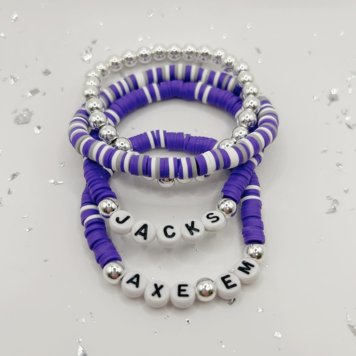 College Bracelets - Stephen F. Austin - SFA - Axe’em Jacks Bracelet Set ...