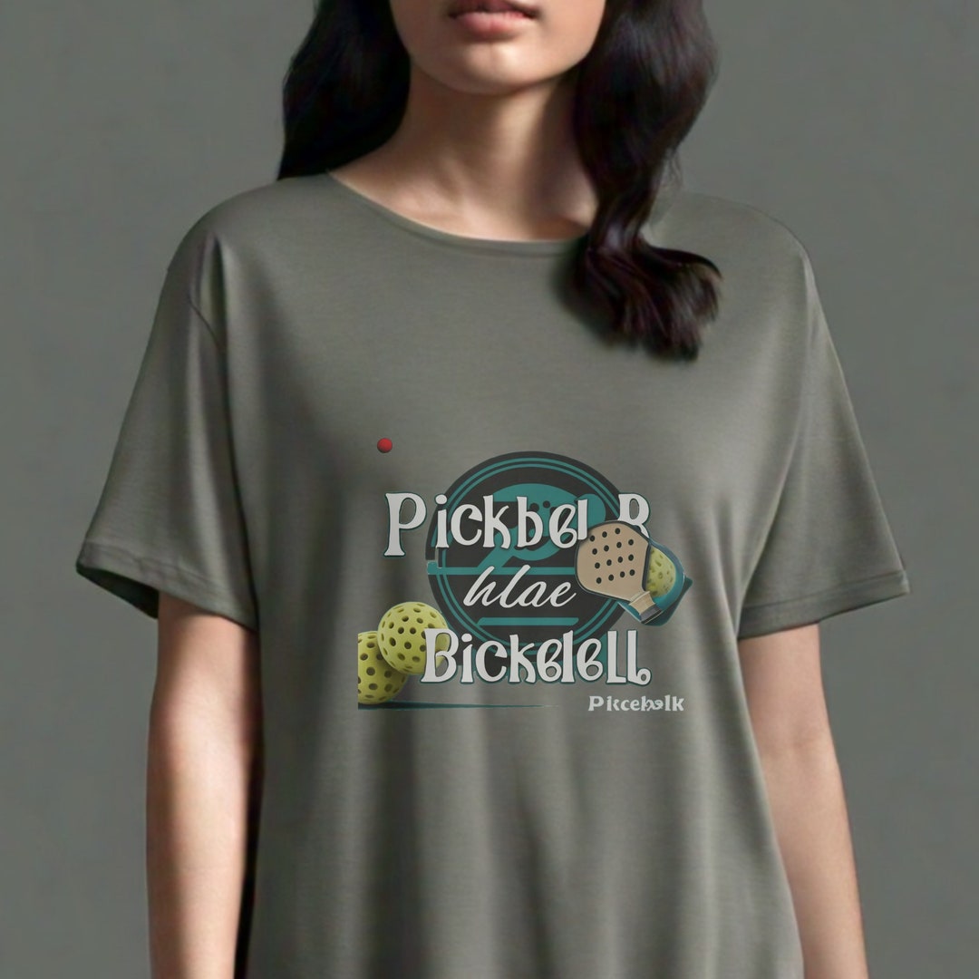 Minimalist Pickleball Paddle Tee Elegant Monochrome Design Comfort ...