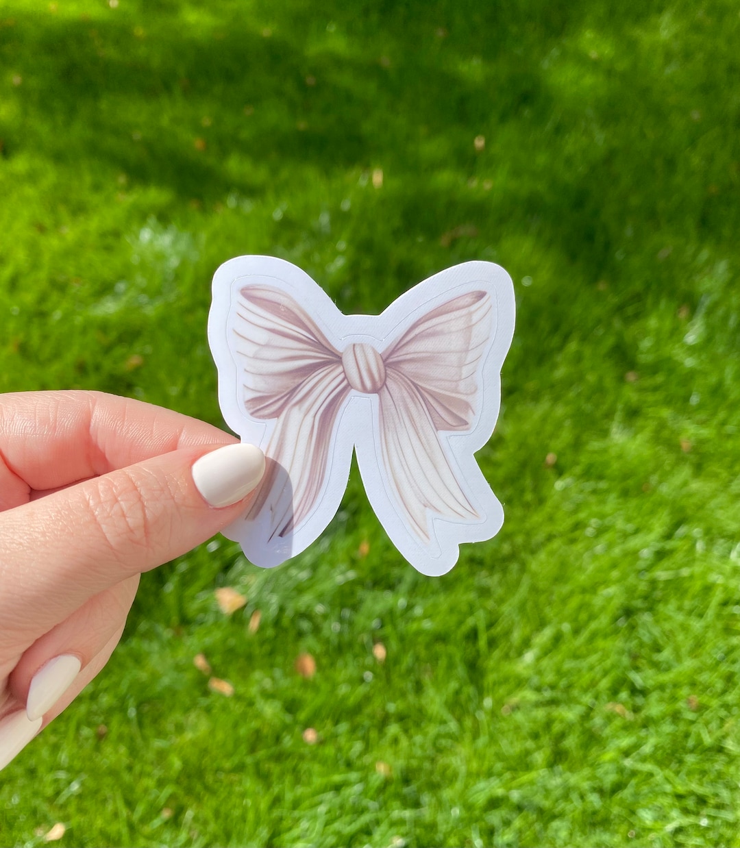 Glossy Vinyl Bow Sticker for Phone Sticker Laptop Sticker for Girl Bow ...