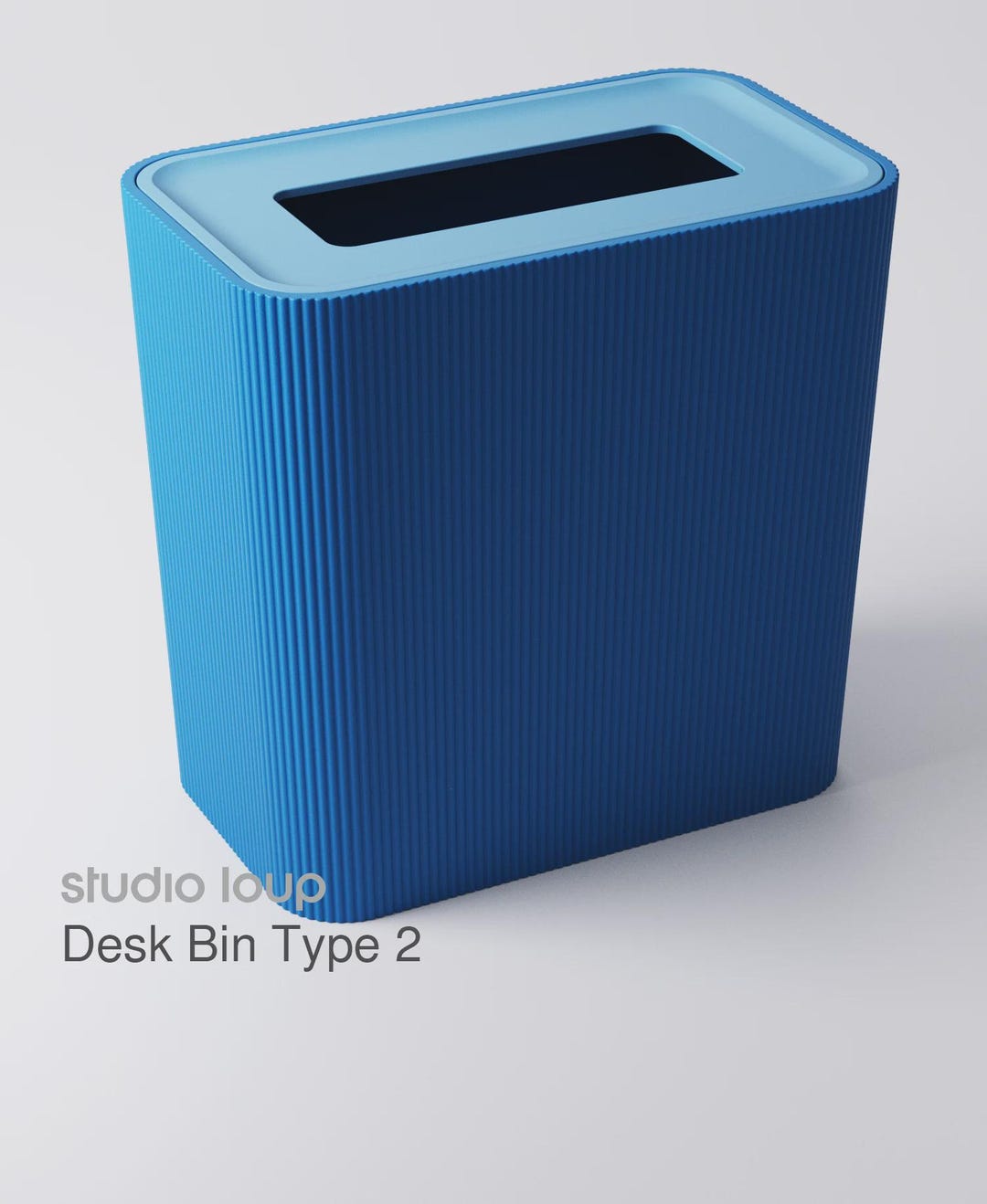 Desk Bin (type 2 - Ridged) • Three Sizes Available • 3D Printed ...