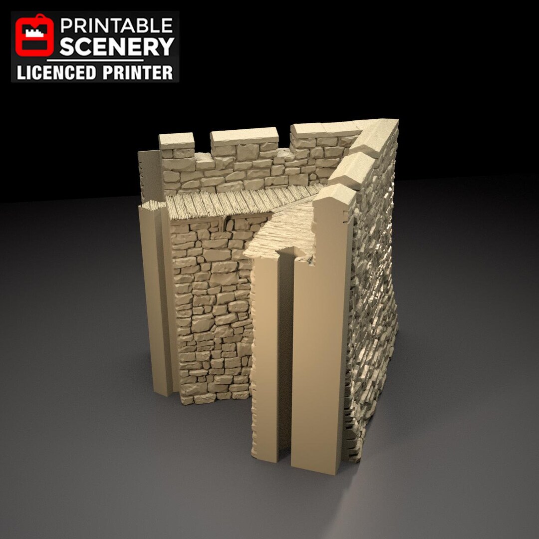 Castle Wall Angled 60 Deg • Throne and Ash Series by Www ...