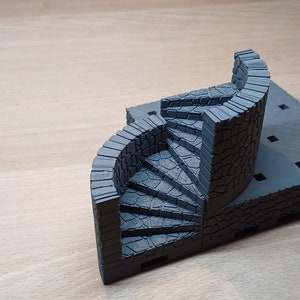 NEW DESIGN • 2x2 Curved Stairs With Round Base Pieces • Quarried Stone ...
