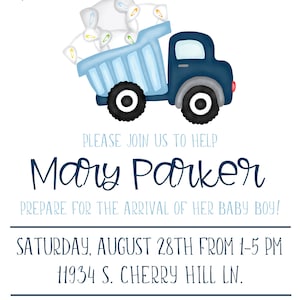 Diaper Drop Baby Shower Invitation, Diaper Shower Invitation, Boy Baby ...