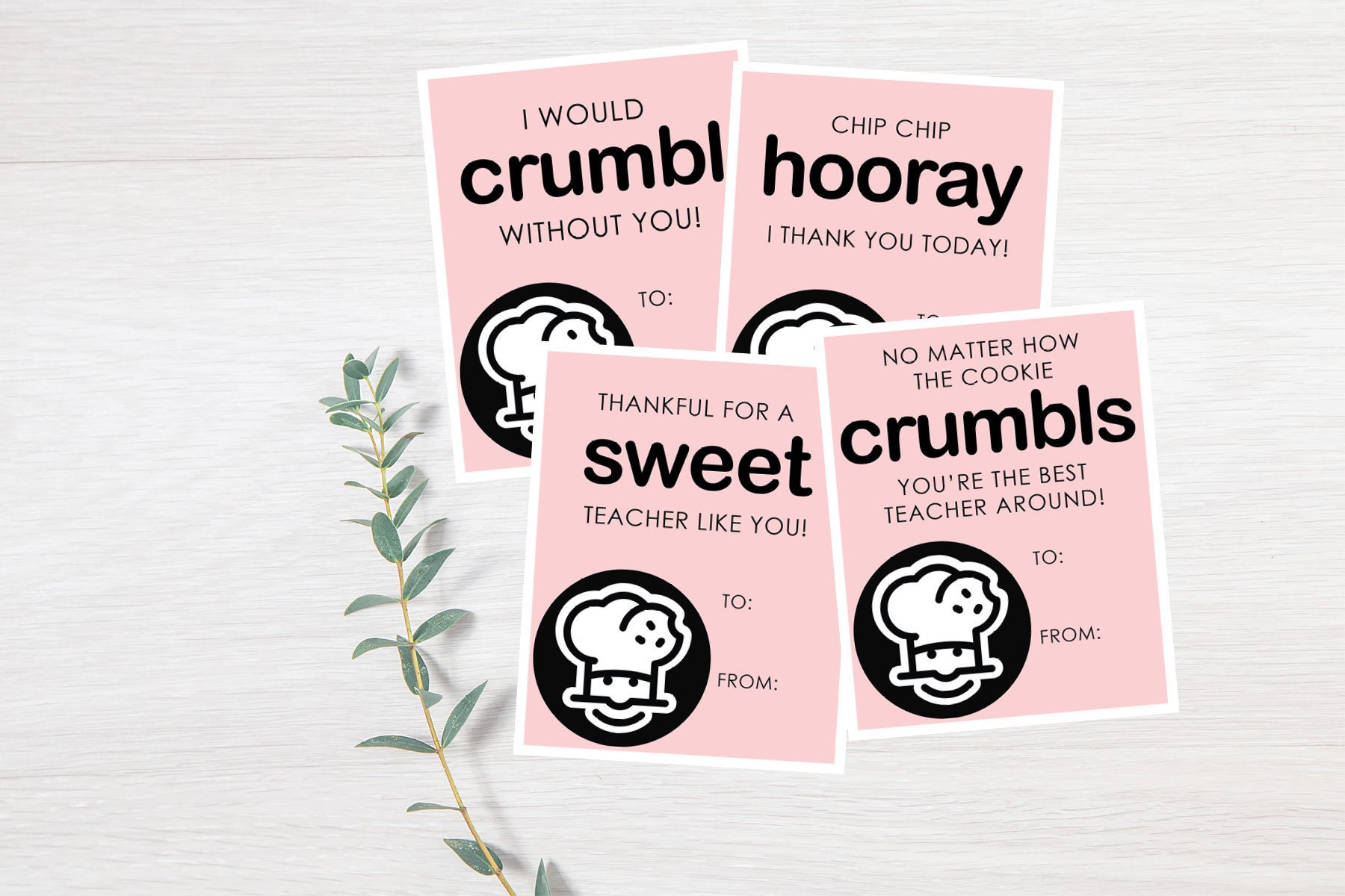 PRINTABLE Teacher Appreciation Gift, Cookie Teacher Gift, Crumbl ...