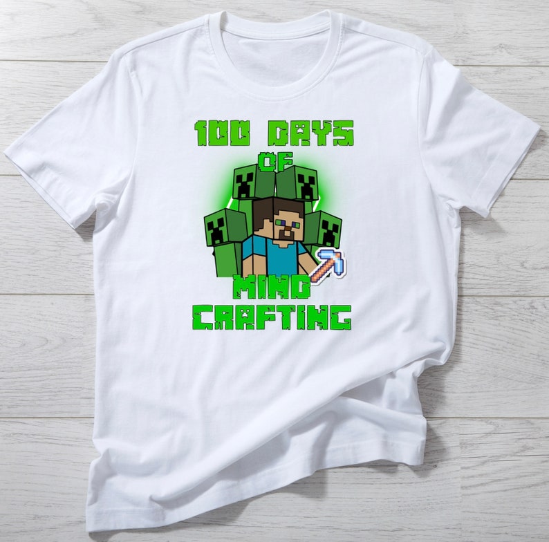 Minecraft 100 Days of School Png - Etsy