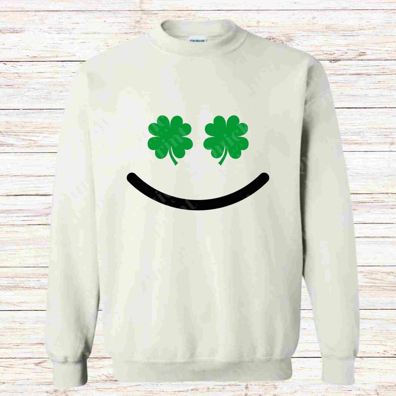 Downloadable Four Leaf Clover Smiley Face Files for St. Patricks Day ...