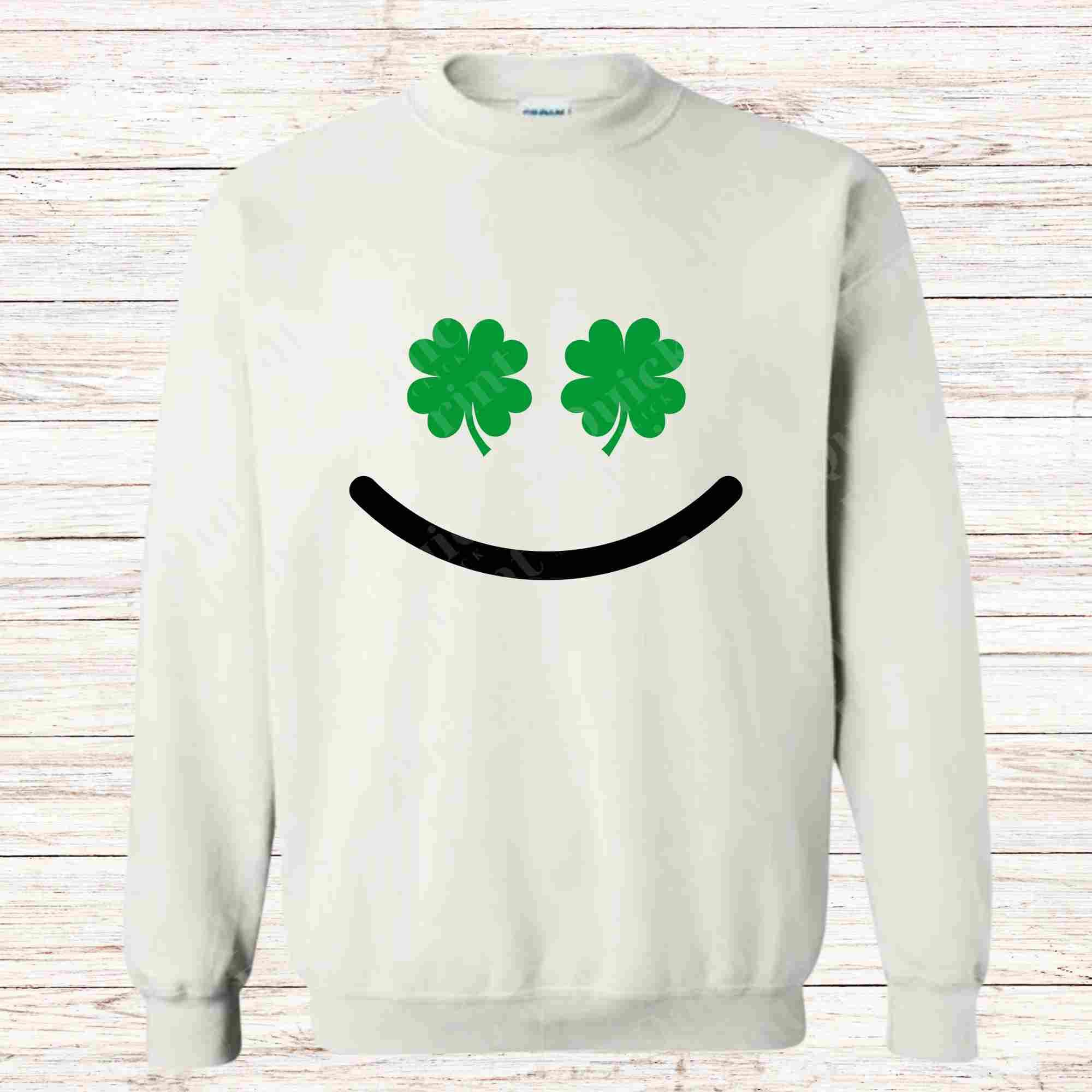 Downloadable Four Leaf Clover Smiley Face Files for St. Patricks Day ...
