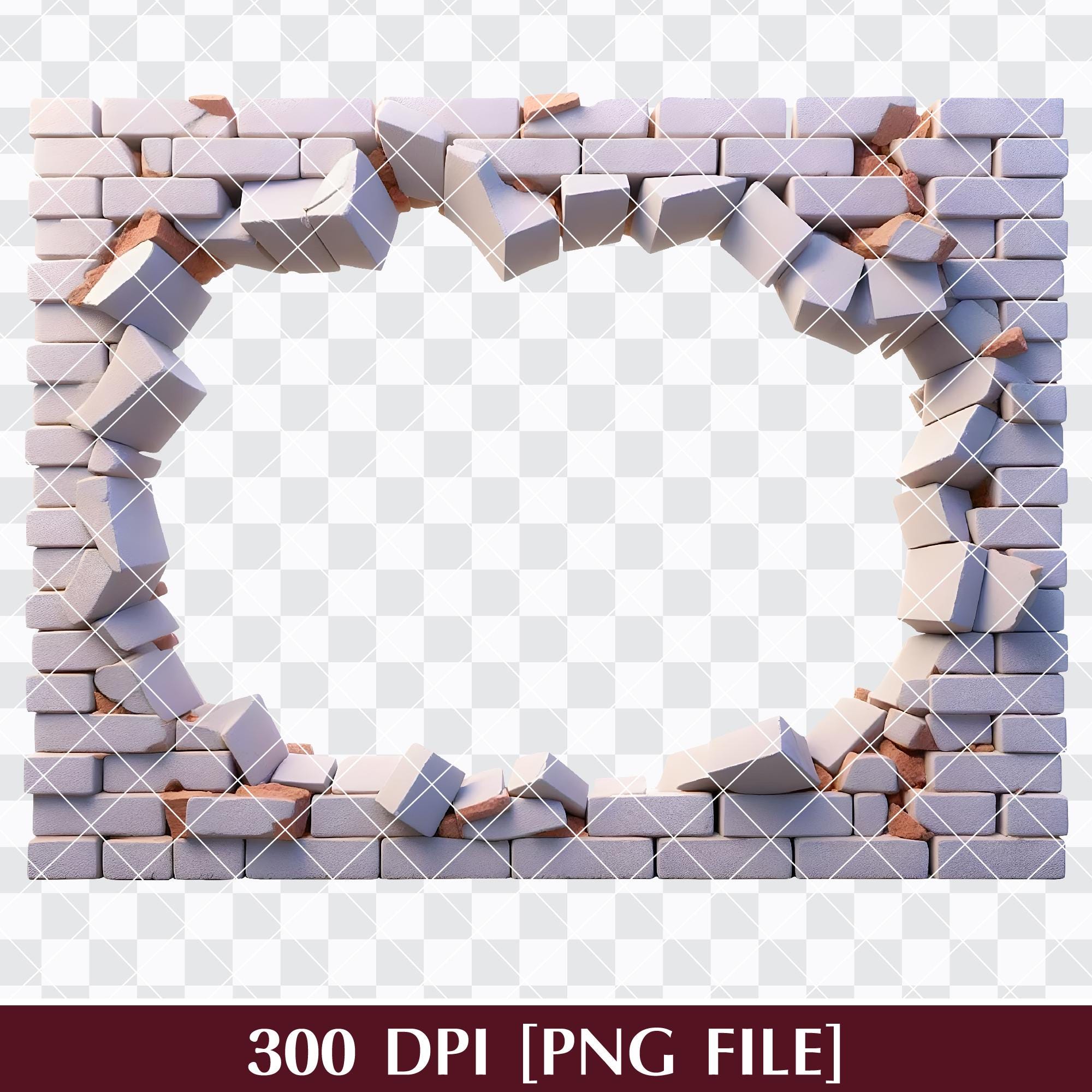 3D Cracked Wall PNG, 3D Hole in Cracked Wall Png, Cracked Wall Png ...