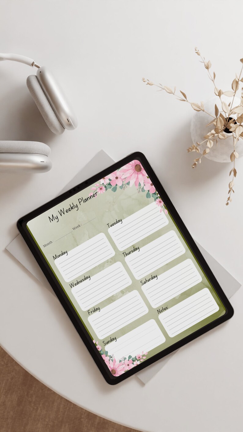 My Weekly Planner Weekly Planner Printable to Do List, Weekly Agenda ...