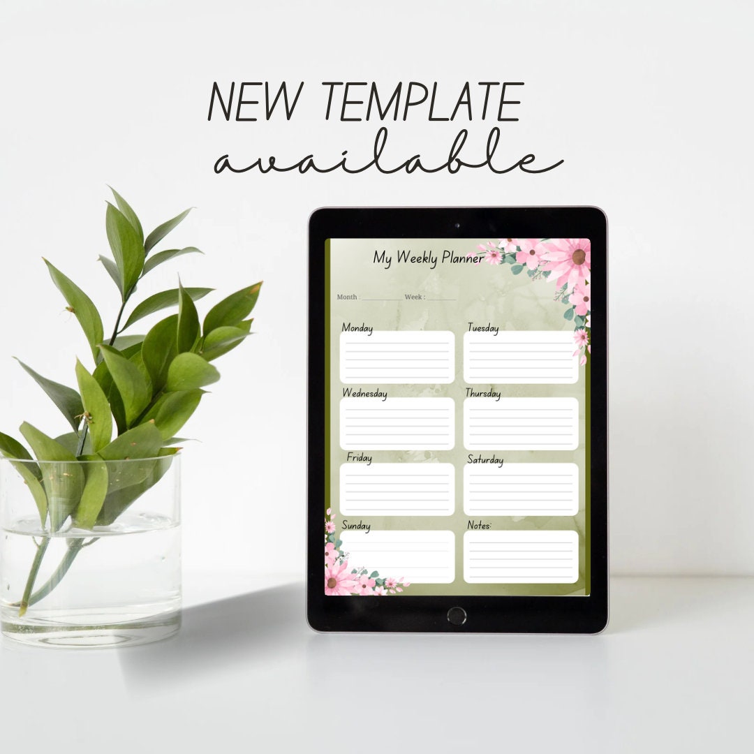 My Weekly Planner Weekly Planner Printable to Do List, Weekly Agenda ...