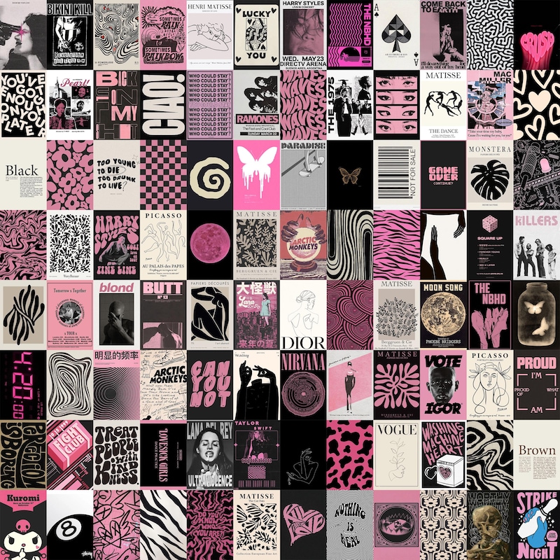 Retro Wall Collage Kit - Etsy