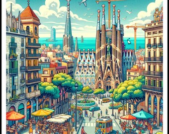 Moscow Cartoon, Moscow Printable, Moscow Print, Moscow Wallart, Moscow ...