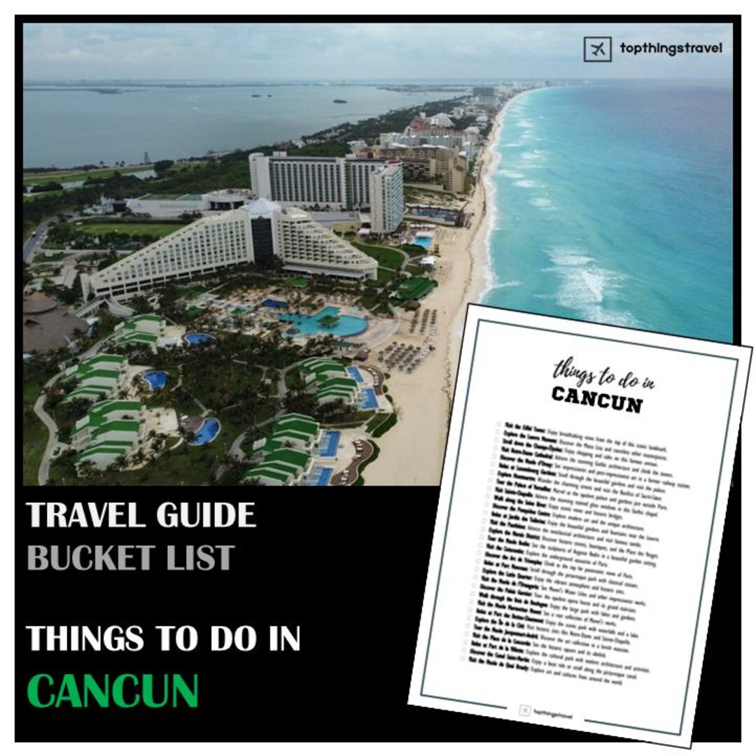Cancun Travel Guide Cancun Bucket List Cancun Travel Cancun Printable ...