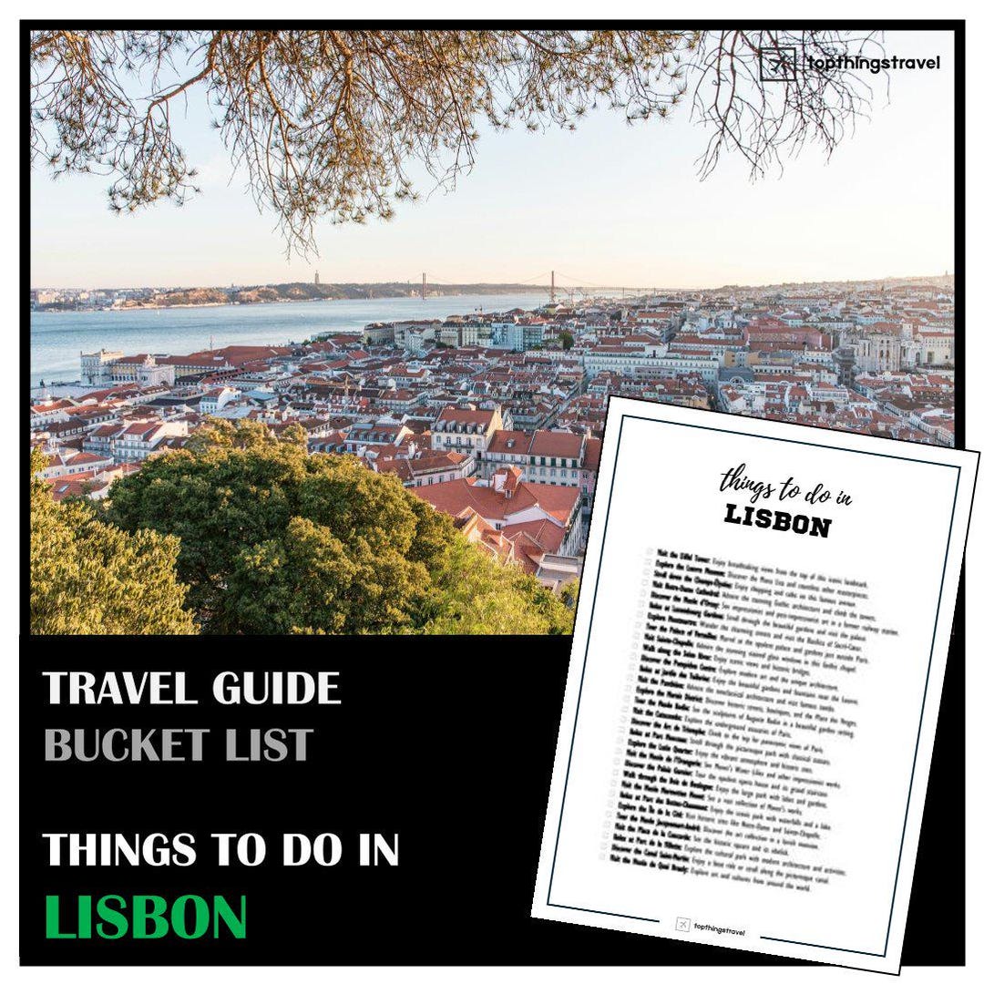 Lisbon Travel Guide Lisbon Bucket List Lisbon Travel Lisbon Printable ...