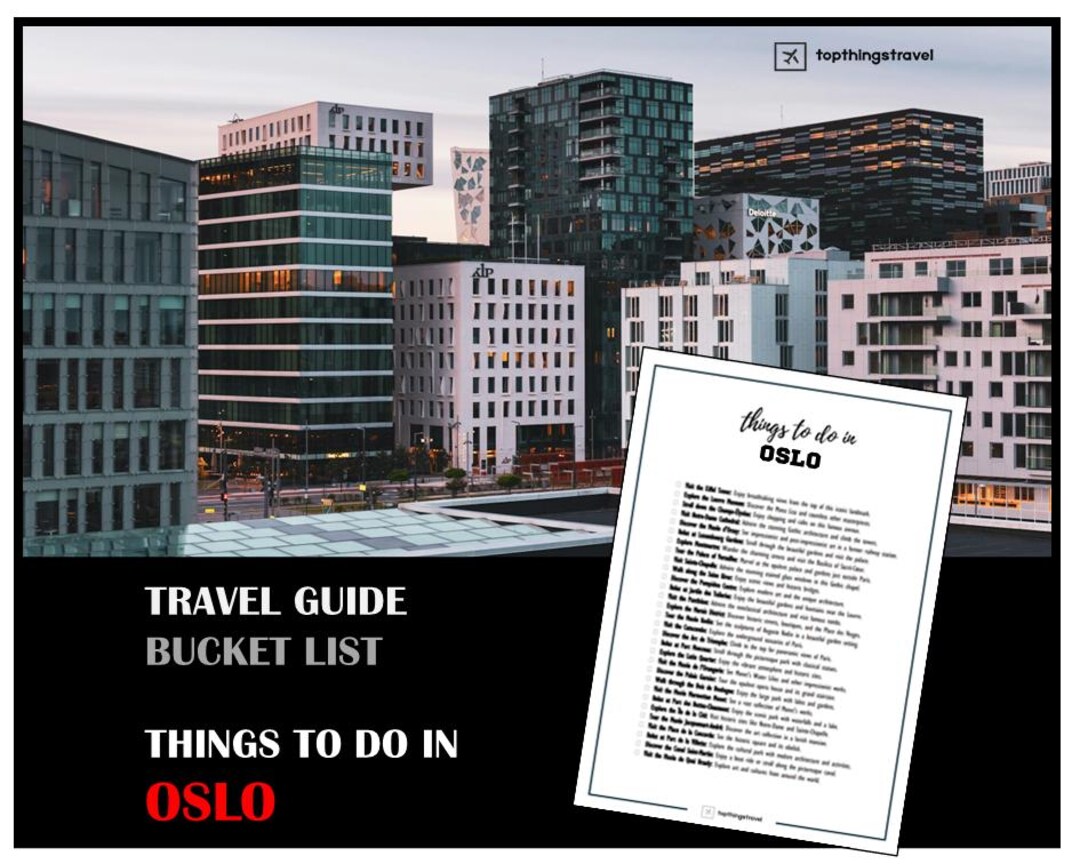 Oslo Travel Guide Oslo Bucket List Oslo Travel Oslo Printable Oslo ...