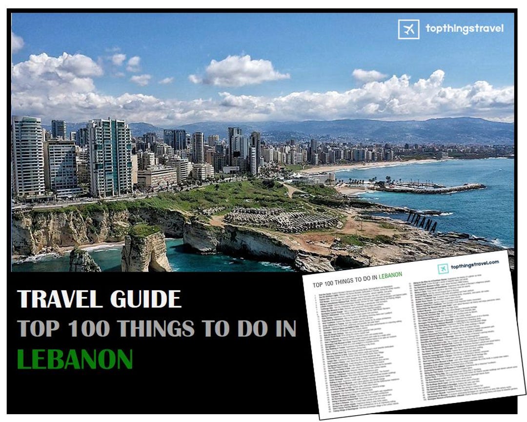 Lebanon Travel Guide Printable - Top 100 | Digital Download Travel ...