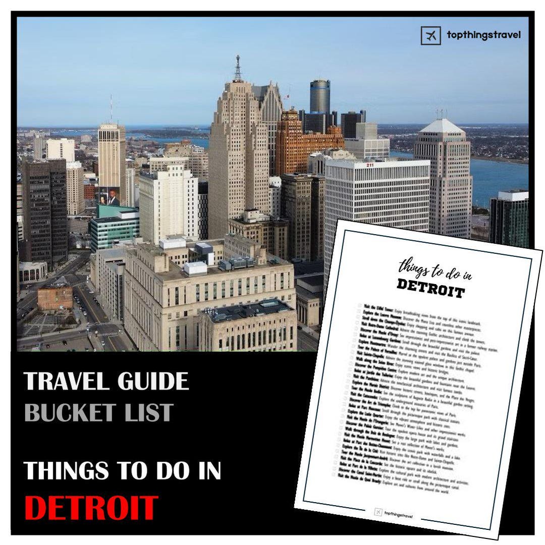 Detroit Travel Guide Detroit Bucket List Detroit Travel Detroit ...