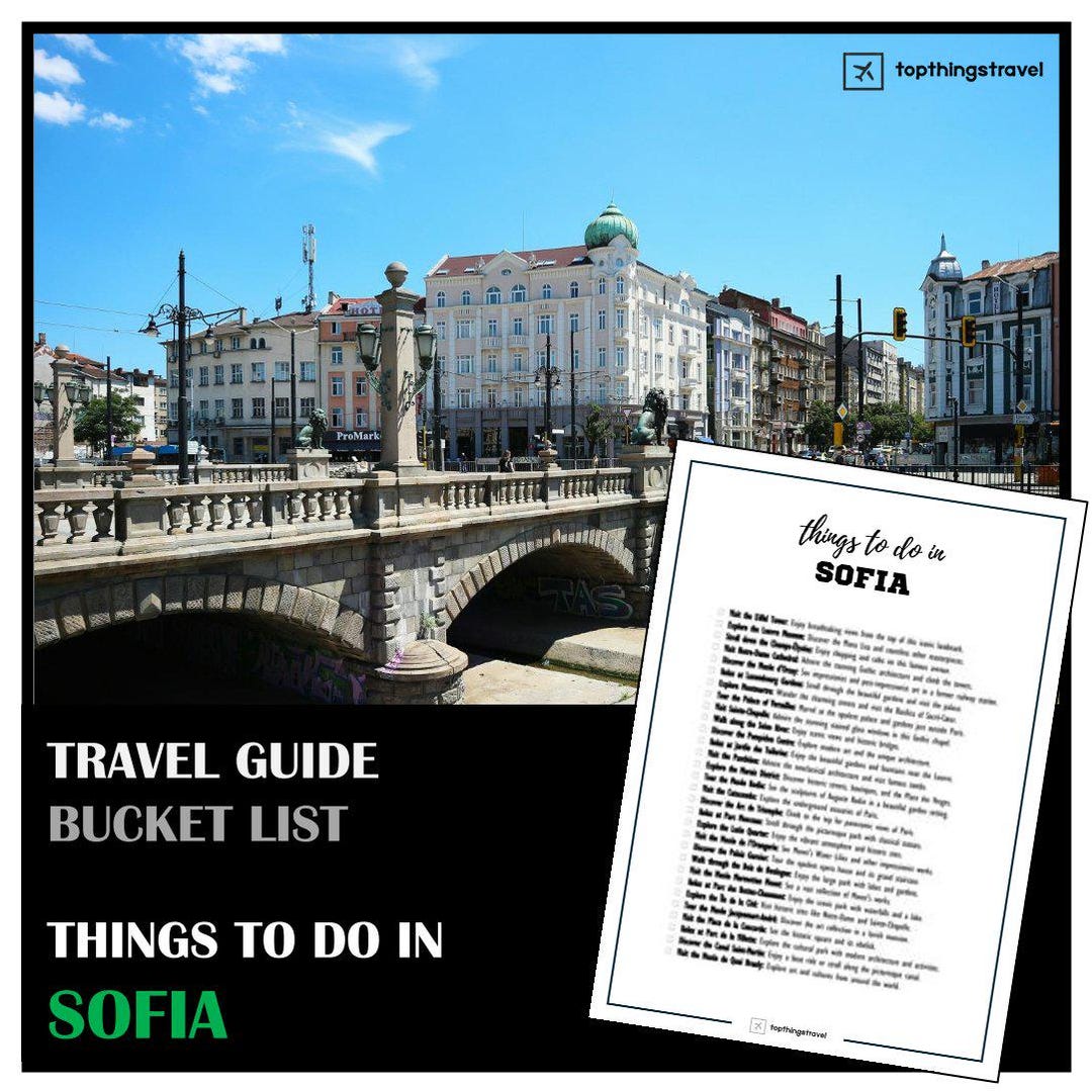 Sofia Travel Guide Sofia Bucket List Sofia Travel Sofia Printable Sofia Landmarks Bulgaria ...