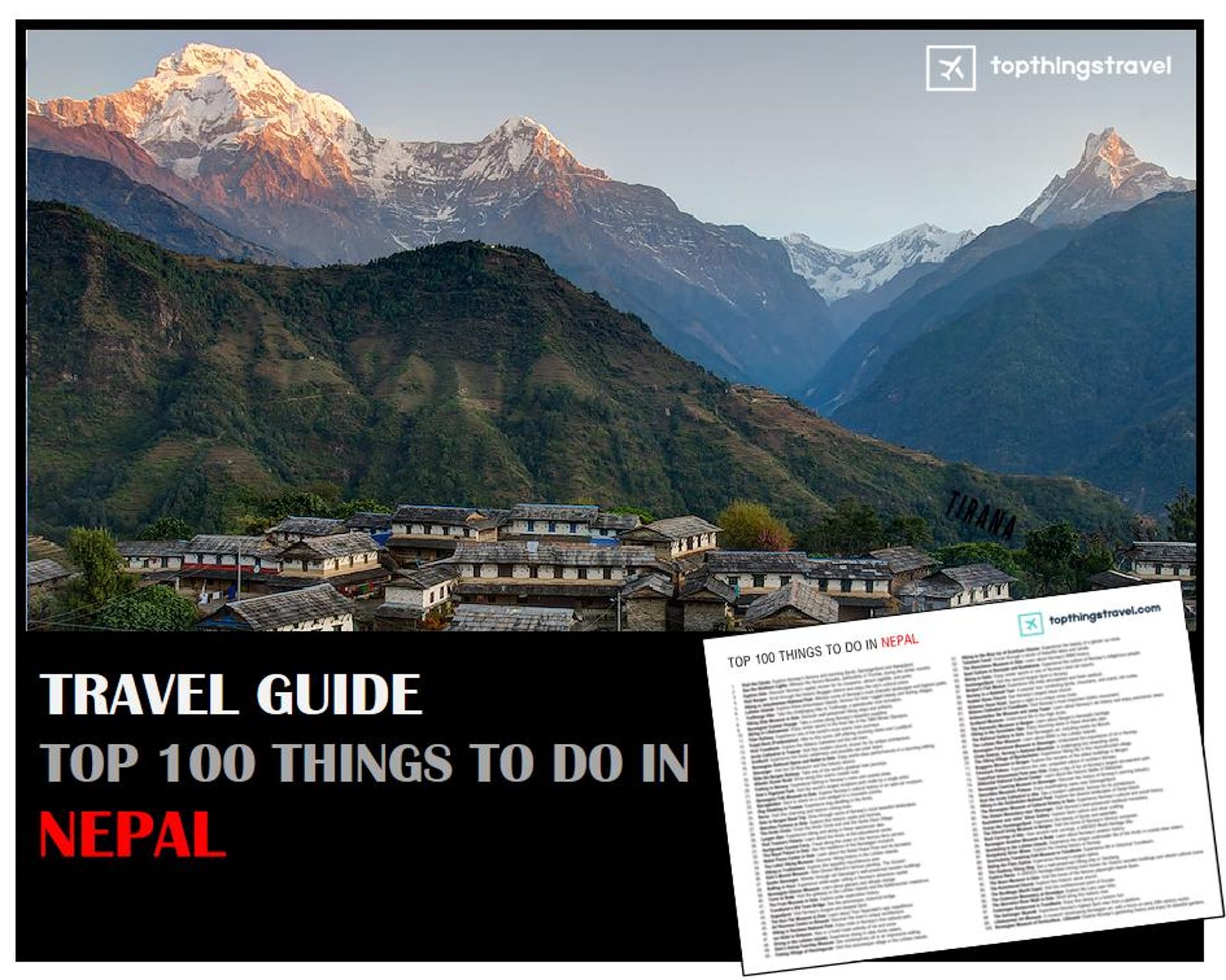 Nepal Travel Guide: Top Things to Do in Nepal Bucket List Nepal Travel ...